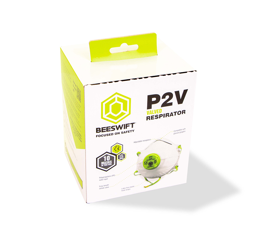 BBP2VN P2 Valved Masks – 1 x 10 (FFP2) – Essex Supplies