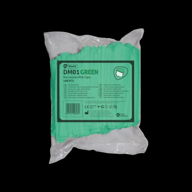 Mob Cap Double Stitch Green/Red & Yellow – 1 x 1000 Pack – Essex Supplies