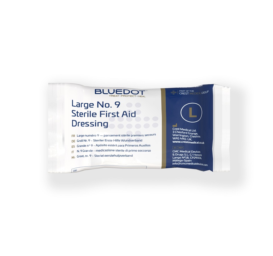 Blue Dot Flow Wrapped Dressing – Small Medium or Large – Essex Supplies