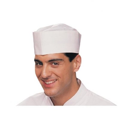 White Forage Paper Hats – 1 x 100 pack – Essex Supplies