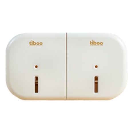Tiboo SystemX Twin Mini Toilet Roll Duo Dispenser – Black or White – 1 ...